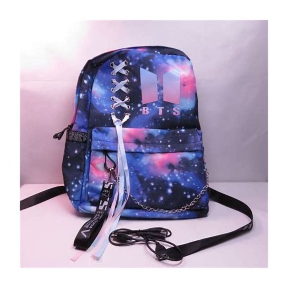 Bts | Bags | New In Packaging Bts Kpop Group Backpack With Charging ...